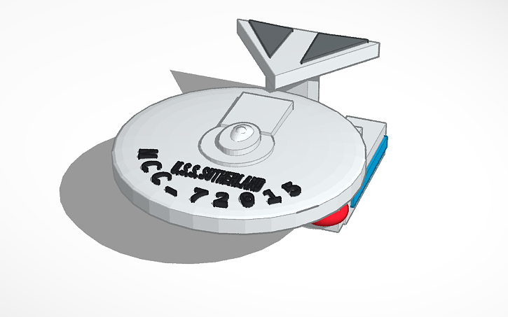 3D design Nebula-class Sutherland NCC-72015 | Tinkercad