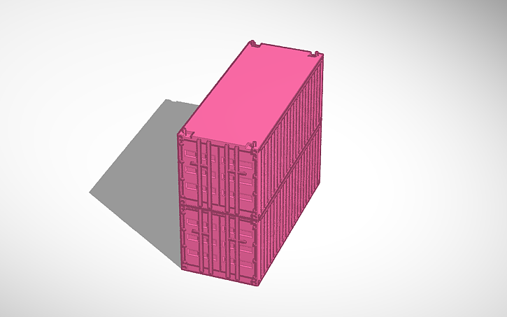 3D design 2 container | Tinkercad