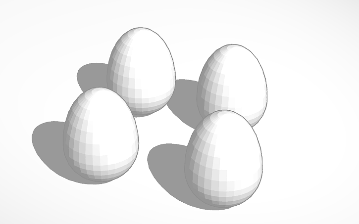 3D design egg - Tinkercad