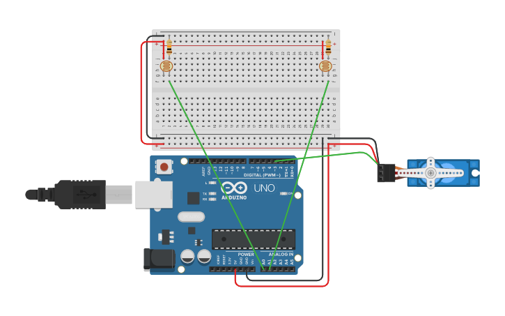 Circuit design sunflower | Tinkercad