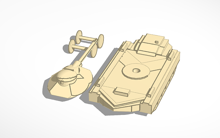 3D design Army Men Tank | Tinkercad