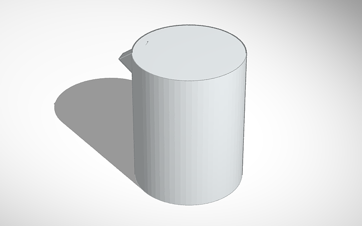 3D design beaker apparatus | Tinkercad