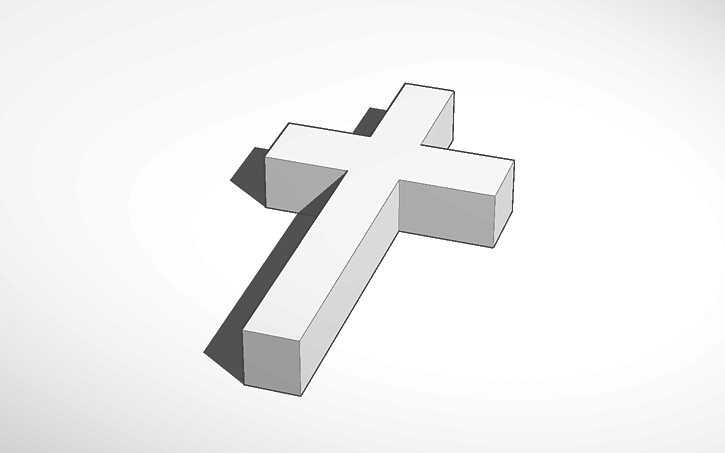 3D design cross - Tinkercad