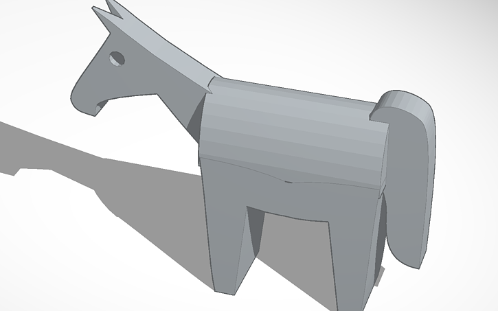 3D design wooden animals - Tinkercad