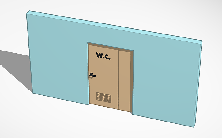 3D design Space Saving Folding Door Sim Lab - Tinkercad