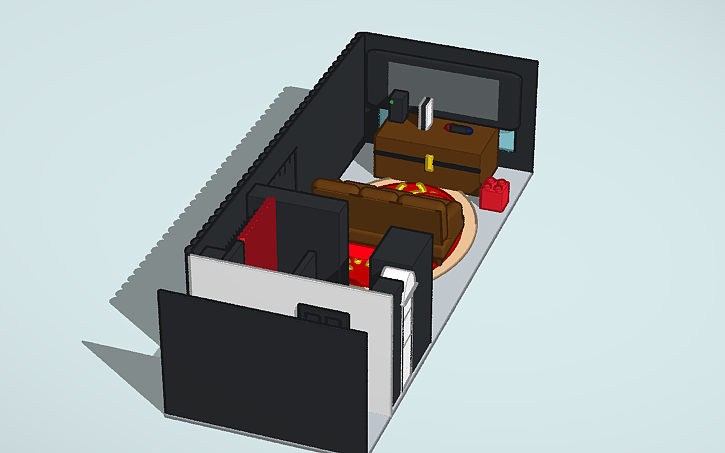 3D design tiny 4x4 shed - Tinkercad