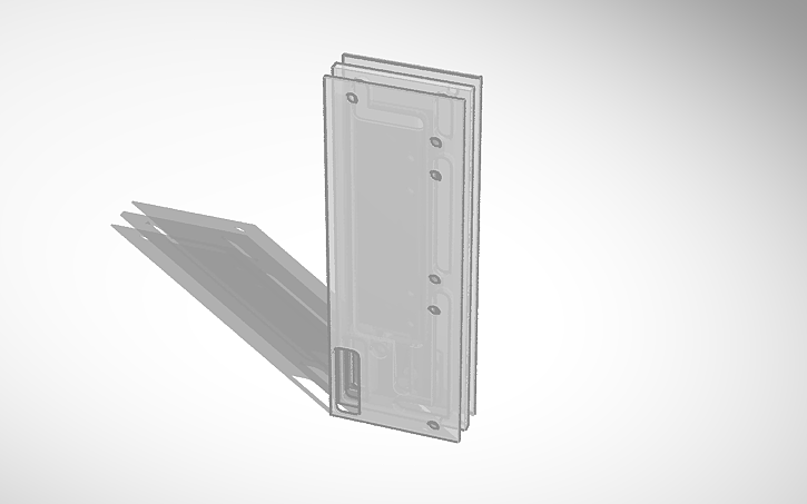 3D design Custom Distro Plate - Tinkercad