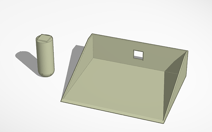3d Design Simple Dust Pan Tinkercad
