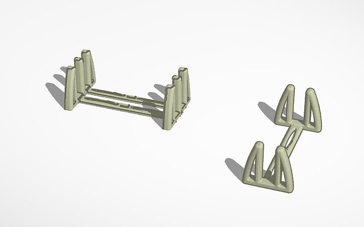 3D design Duel Laptop Vertical Stand - Tinkercad
