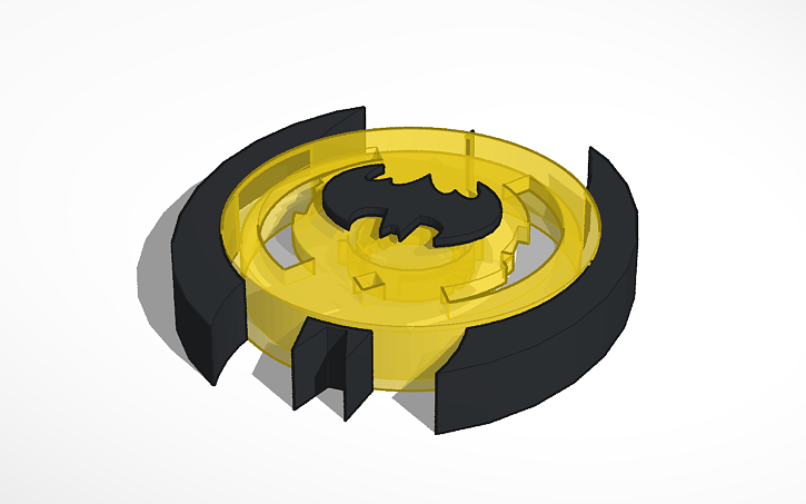 3D design Batman beyblade - Tinkercad