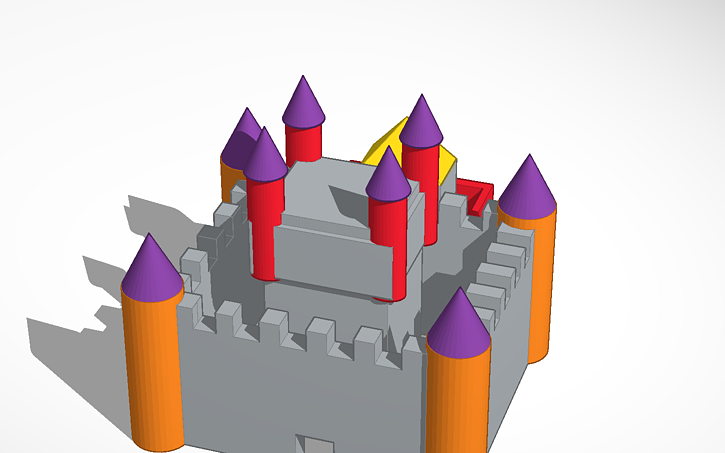 3D design castle - Tinkercad