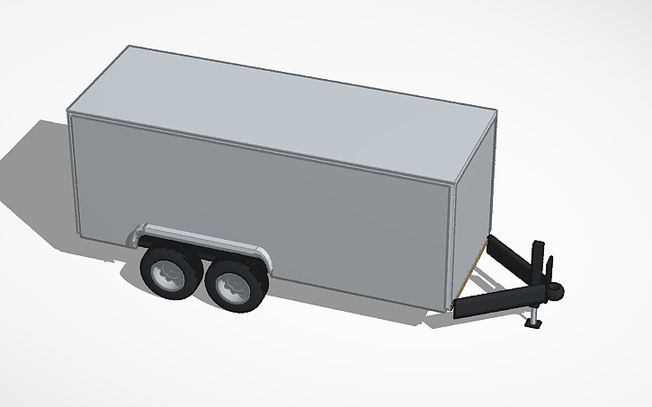 3d Design Inclosed Trailer Sim Lab Tinkercad