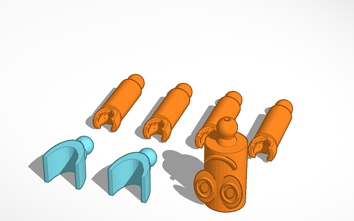 3D design Arms,Head,Hands - Tinkercad