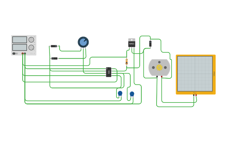 Circuit Design Speed Control Tinkercad