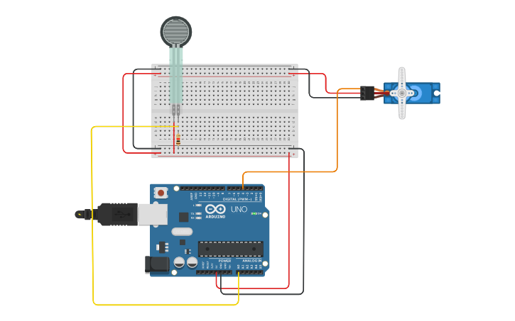 Circuit Design Copy Of Copy Of A Force Sensor Project 1 Rgb Led Tinkercad
