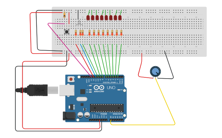 Circuit design pinlap ARNAUD TP2 | Tinkercad