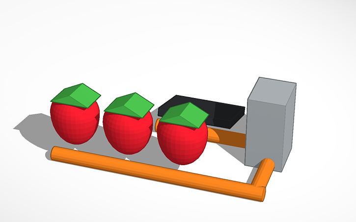 3D design Strawberry project - Tinkercad