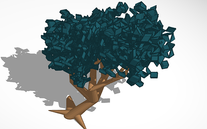 3D design Sakura tree - Tinkercad