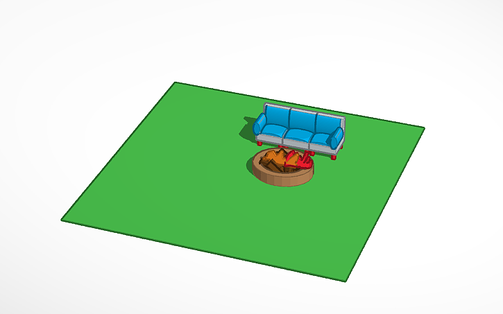 3D design Fire pit - Tinkercad