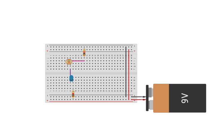 Circuit Design Fotoresistencia Tinkercad