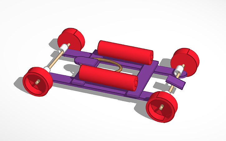 3D design Rubberband Racer - Tinkercad