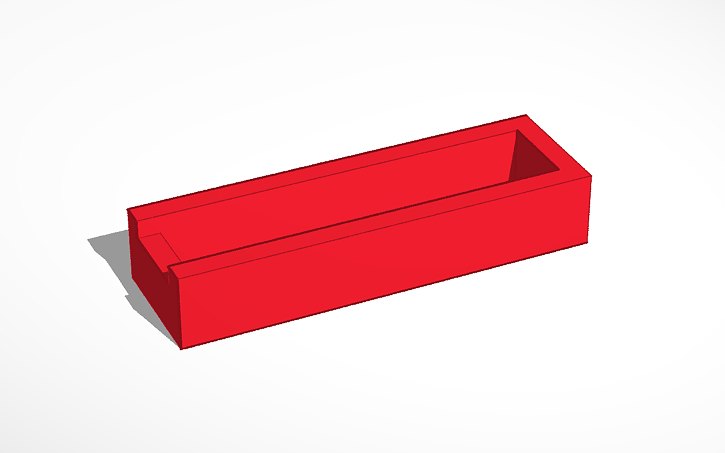 3D design Pencil Box - Tinkercad
