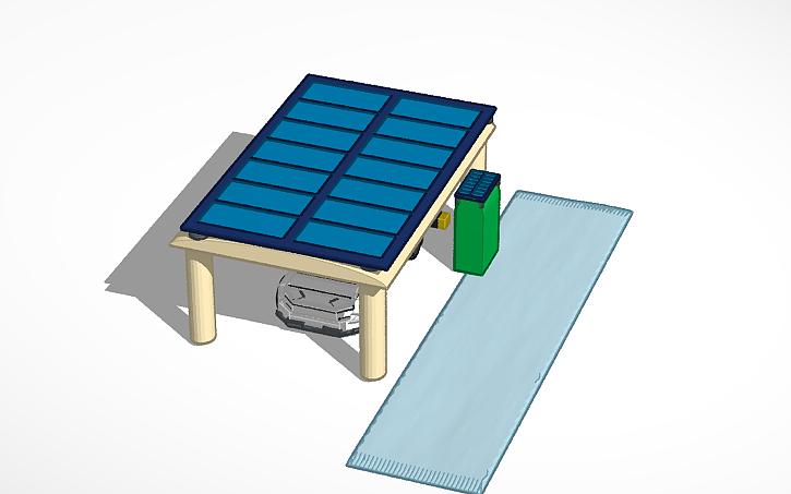 3D design Electric Charging Station - Tinkercad