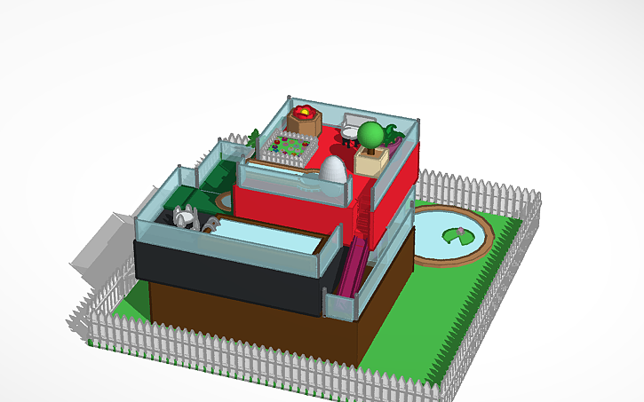 3D design Cool Building :) - Tinkercad