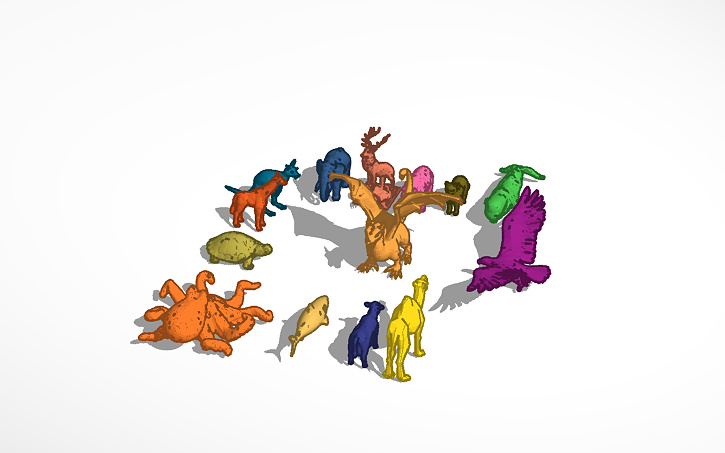 3D design Animals - Tinkercad