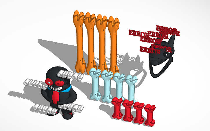 3D design error sans undertale | Tinkercad