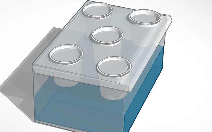 3D design Kratky inspired hydroponic system - Tinkercad