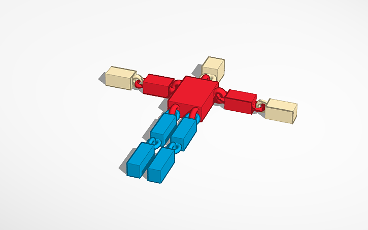 3D design ragdoll - Tinkercad