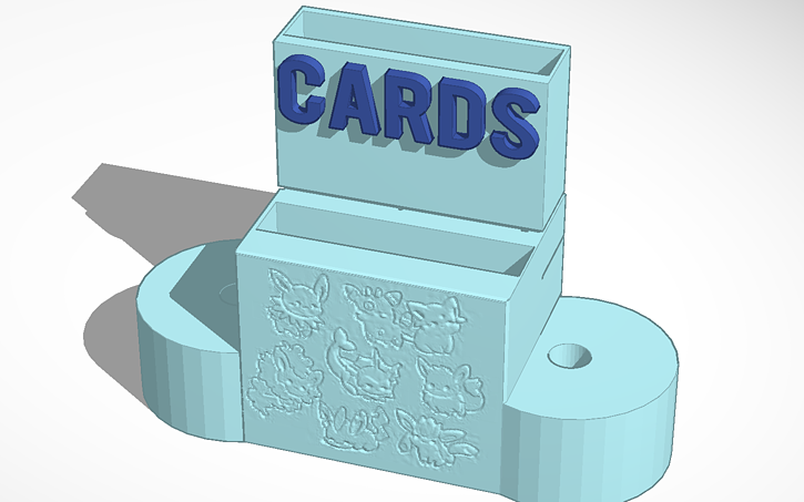 3D design Business Card Holder - Tinkercad