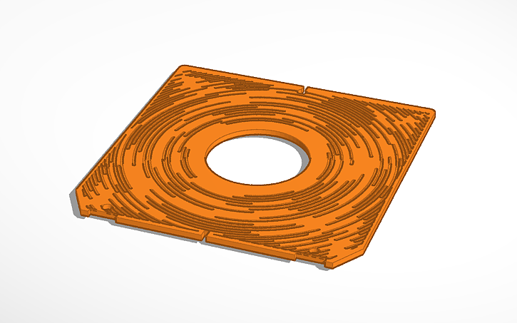 3D design Linhof Lensboard with Spin pattern | Tinkercad