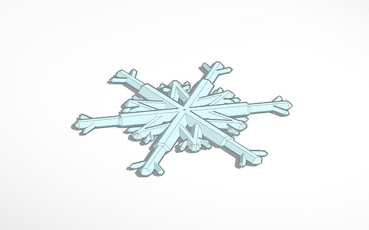 3D design SnowFlake | Tinkercad