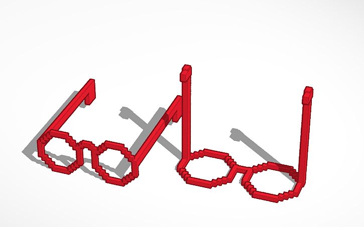 3D design Minecraft Party Glasses | Tinkercad