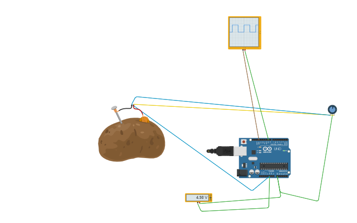Circuit design PotatoPower - Tinkercad