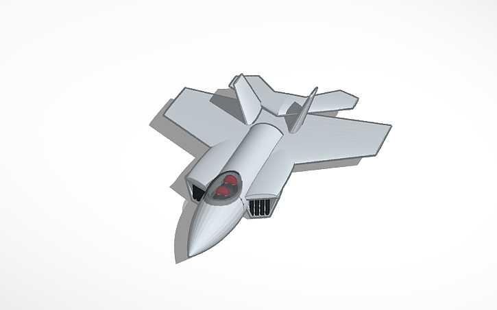 3D design f22 raptor - Tinkercad