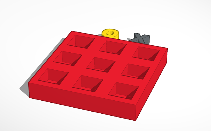 3D design Tic-Tac-Toe | Tinkercad
