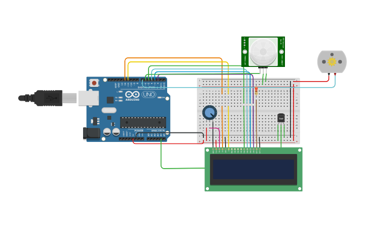 Circuit design Group 6_Automatic Exhaust Fan | Tinkercad