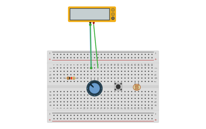 Circuit design Breadboard pre-lab 1 - Tinkercad
