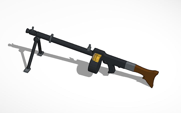 3D design MG34 - Tinkercad