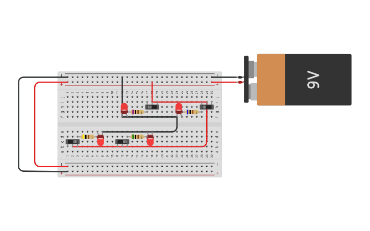 Circuit design Parallel Circuit | Tinkercad