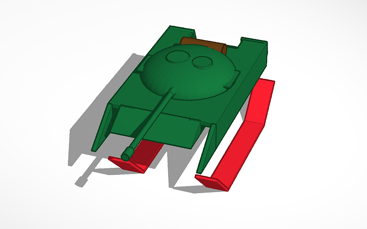3D design obj. 140 tank - Tinkercad