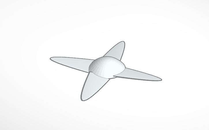 3D design large propeler - Tinkercad