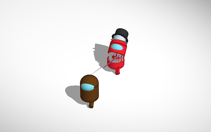 3D design After Among us death scene | Tinkercad
