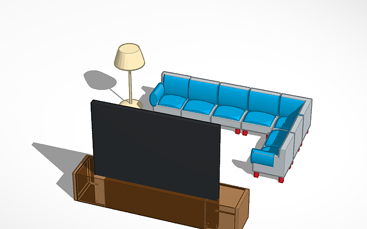 3D design Living Room - Tinkercad