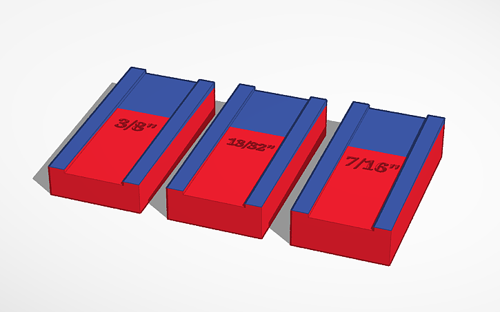 3D design Piano Key Dip Blocks - Tinkercad