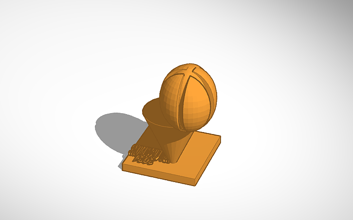 3D design NBA Trophy | Tinkercad