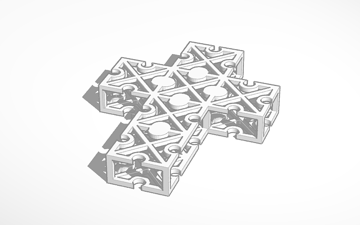 3D design cross - Tinkercad